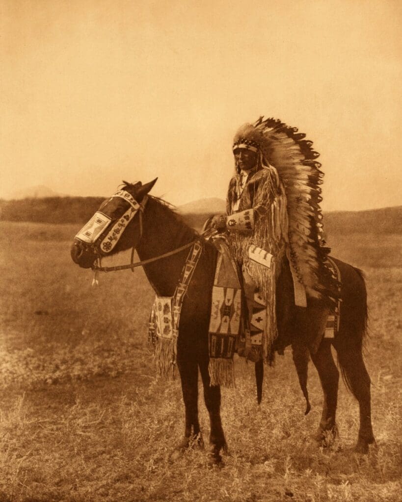 Chief Hector - Assiniboin | Edward Curtis Photos