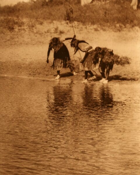 Water rite purification, Cheyenne animal dance | Edward Curtis Photos